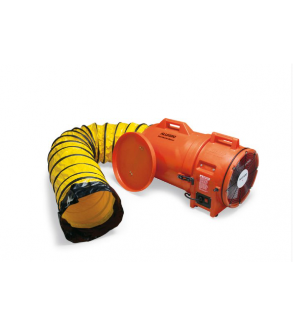 Allegro 8″ x 25' Axial AC Plastic Blower w/ Compact Canister & Ducting ...