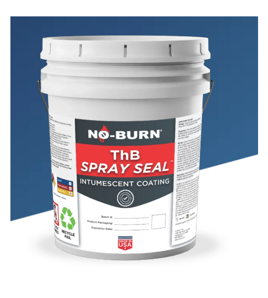 No-Burn Plus ThB Spray Seal, 5-Gallon Light Gray – Intumescent Fire ...