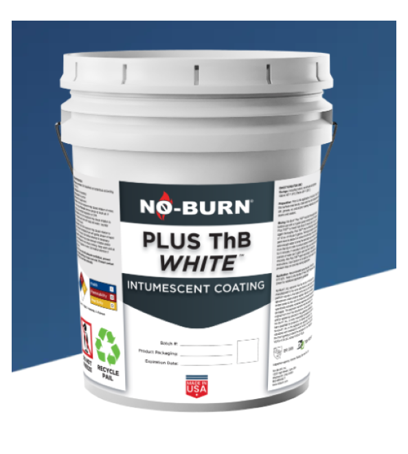 No-Burn Plus ThB Intumescent Coating, 5-Gallon White – Fire-Resistant ...