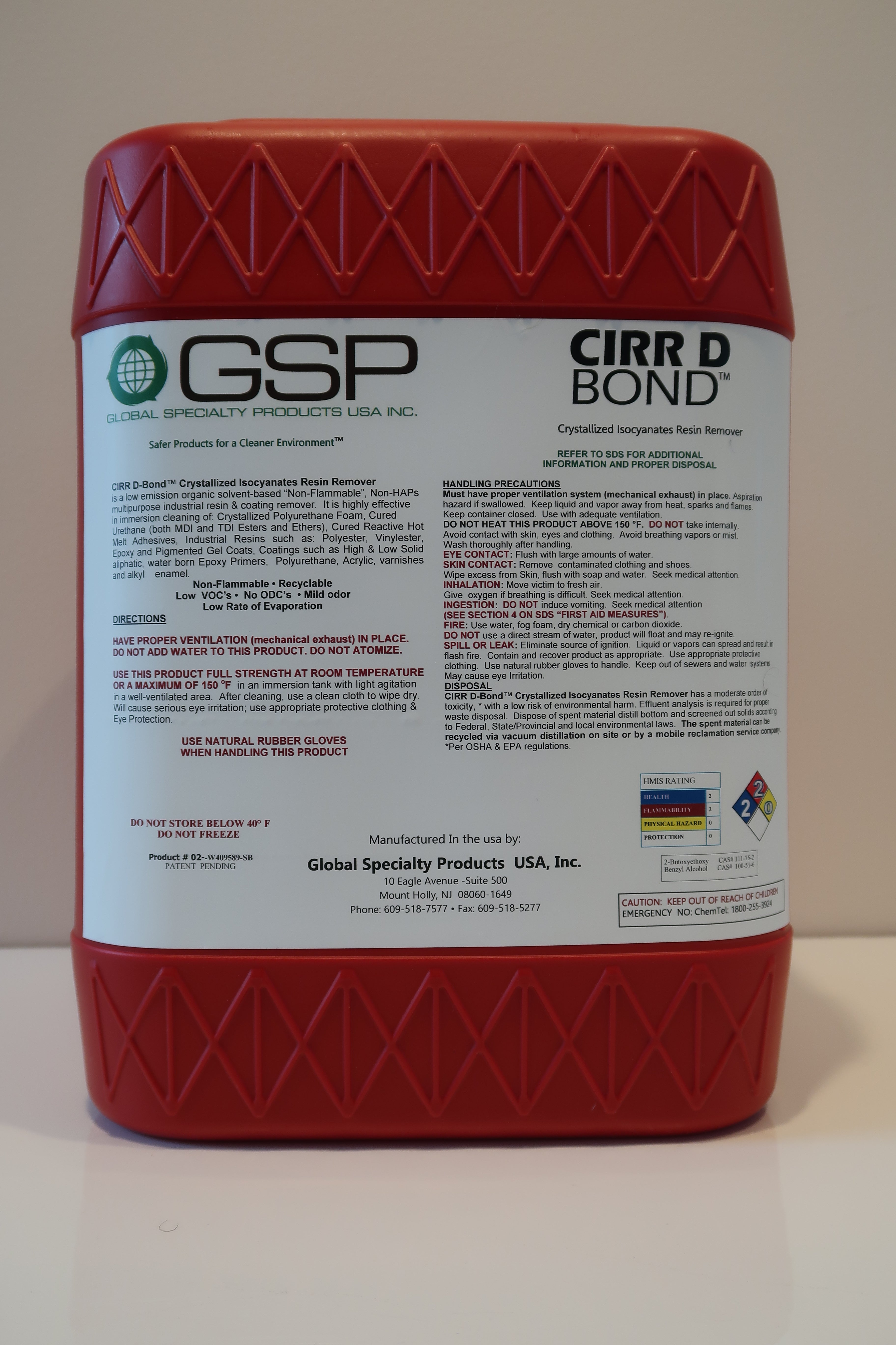 GSP Cirr D Bond Release Agent - 5 Gallon Pail | Profoam