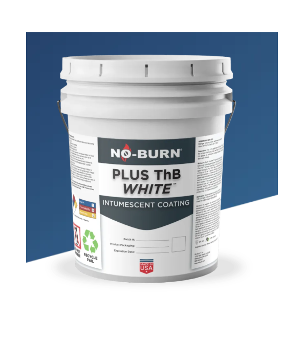 No-Burn Plus ThB Intumescent Coating, 5-Gallon White – Fire-Resistant ...