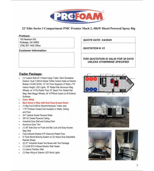 Demo 22' Elite Series 3 Compartment PMC Premier Mach 2 | 40 kW Diesel ...