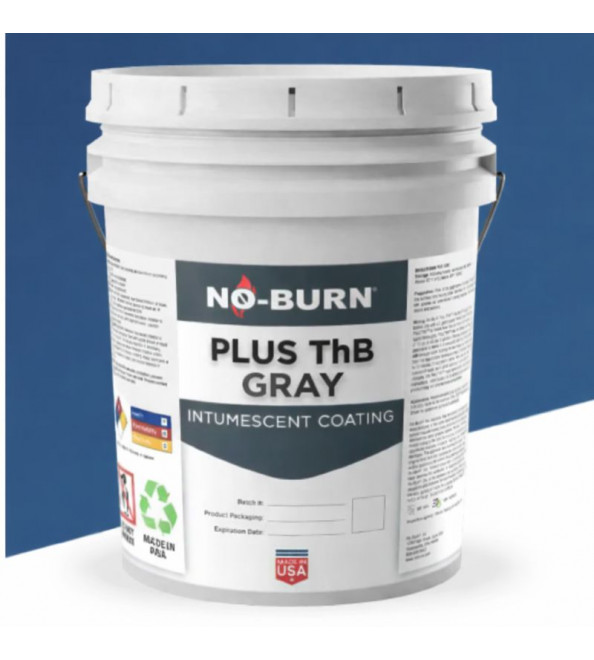 No-Burn Plus ThB Intumescent Coating, 5-Gallon Gray – Fire-Resistant ...