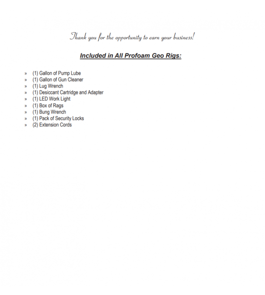 12' Core Series PMC PK-25 19kw Gas Generator Powered Geo Spray Rig ...